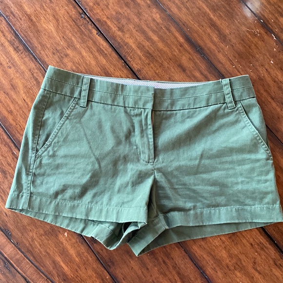 J. Crew | Shorts | J Crew Forest Green Chino Short | Poshmark